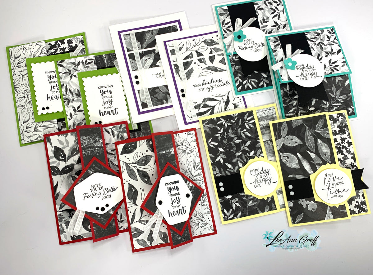 Botanical Textures PDF cards tutorial – Flowerbug's Shop