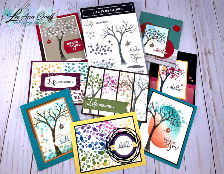 Life is Beautiful cards; tutorial only – Flowerbug's Shop